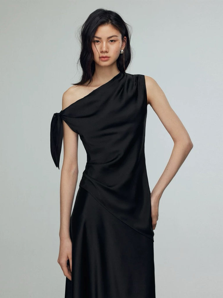 Satin Toga Knot Top [2 Colours] – LEXI + LOU
